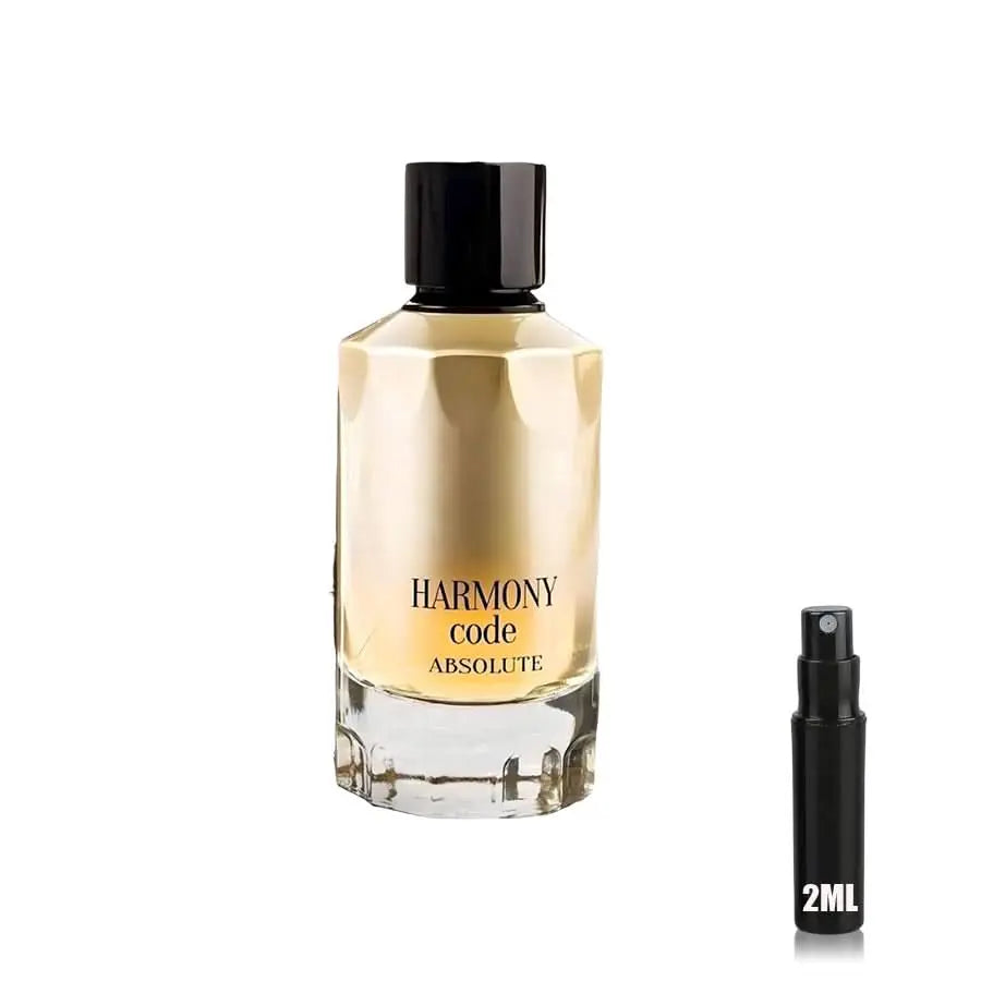 Harmony Code Absolute - Fragrance World - Decant Sample – Fragrantika